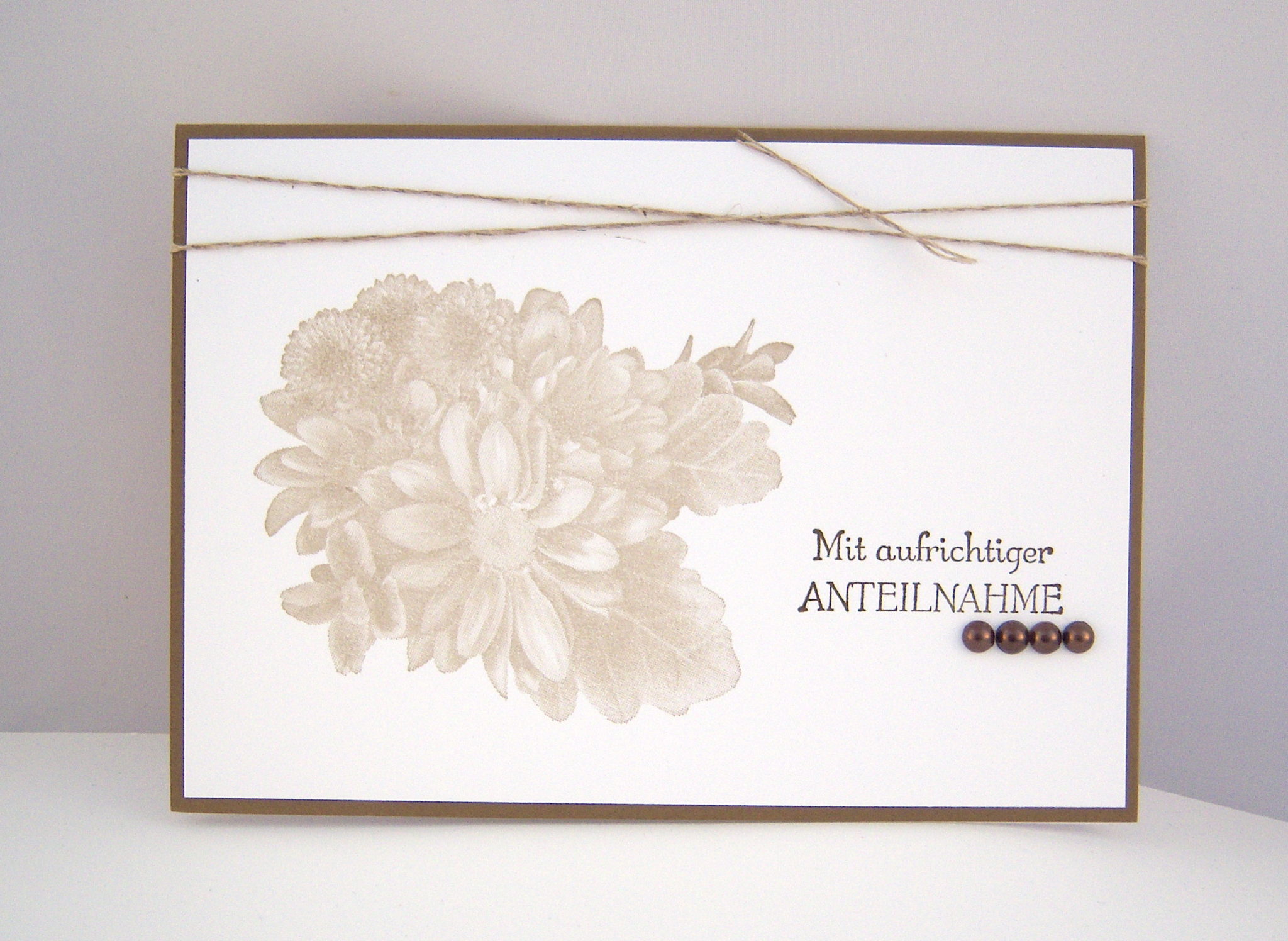 Trauerkarte -Blumen- | Kleodesigns